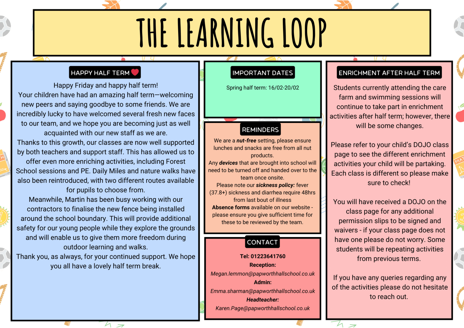 Learning Loop Newsletter 13.02.2026 - Papworth Hall School